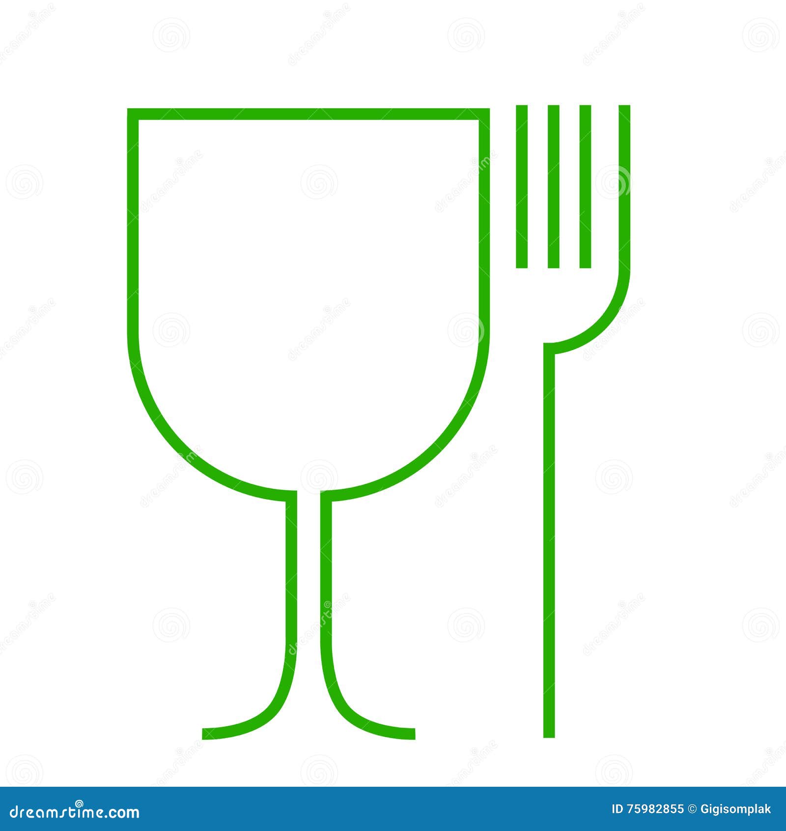 Simple Sign, Food Grade stock vector. Illustration of recycle - 75982855