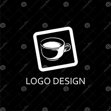 Simple Silhouette Cup for Logo Design Stock Vector - Illustration of ...