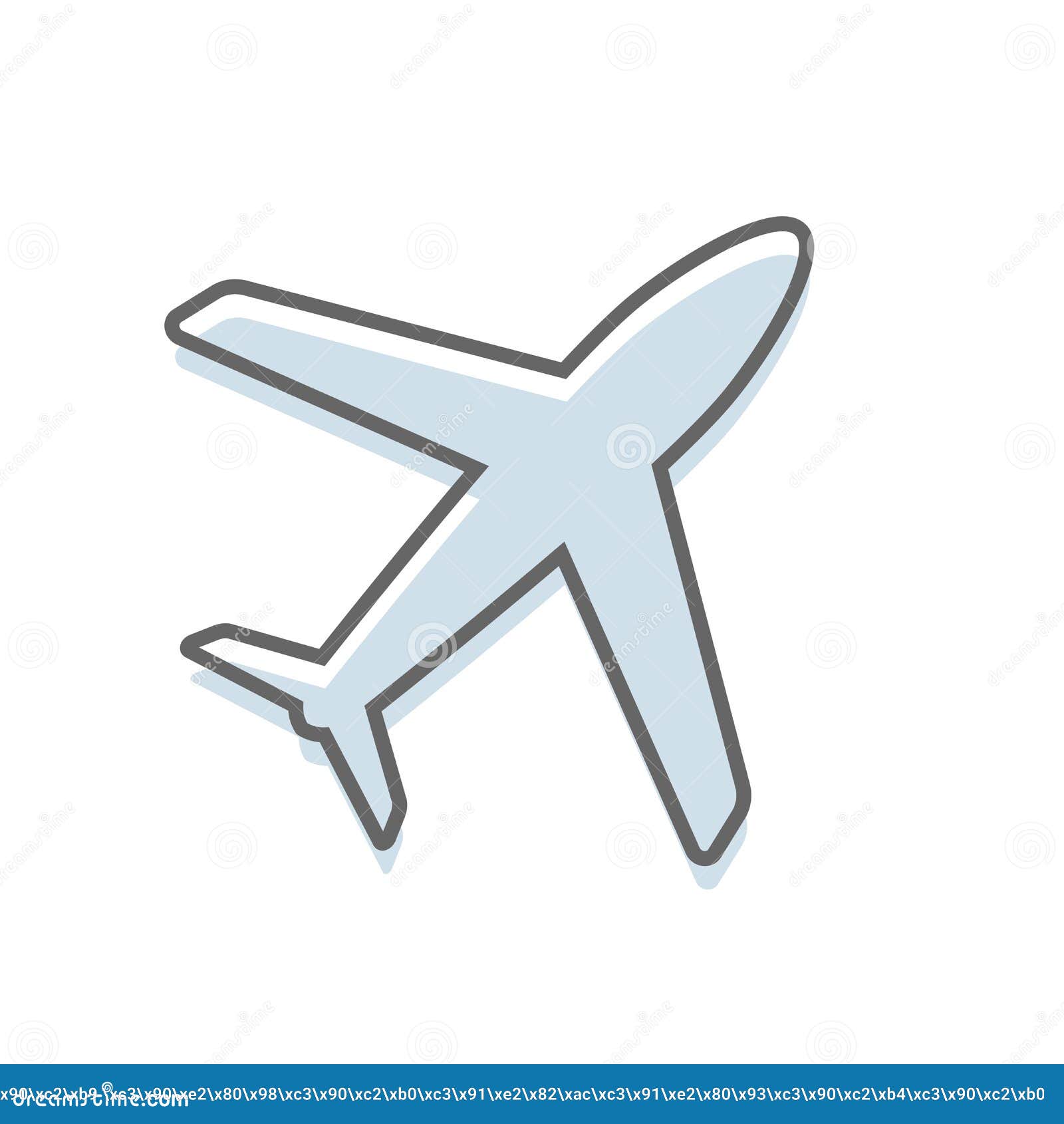 Simple Airplane Outline