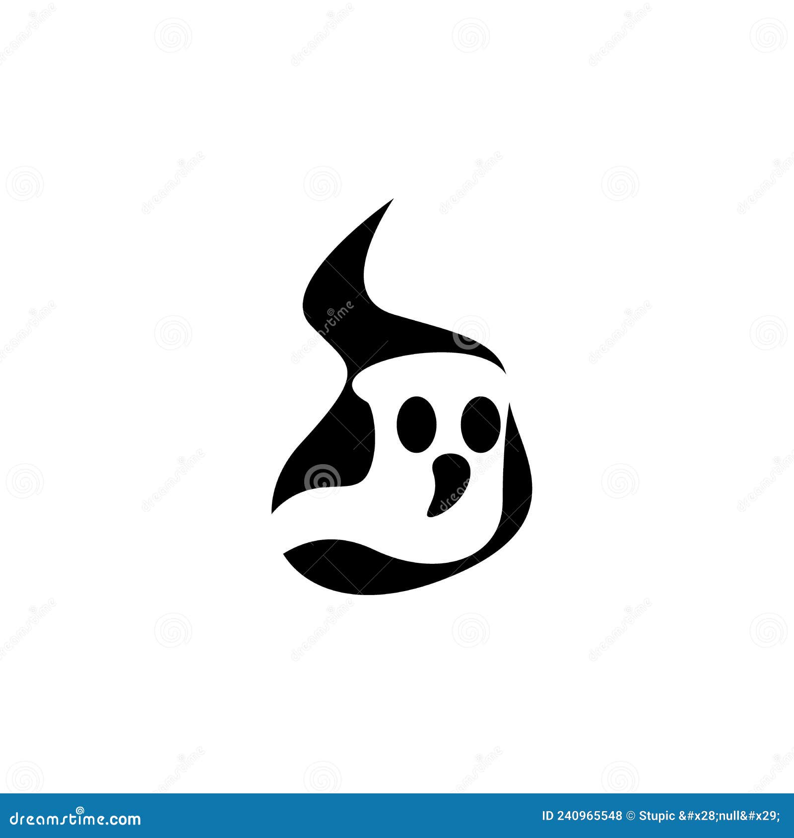 Ghost Logo Design Template Vector Stock Vector - Illustration of badge ...