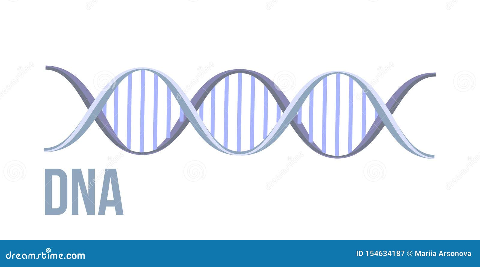 Simple Simbol DNA Structure Vector Background. Molecular Structure ...