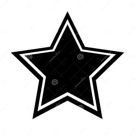 Simple Black Star Icon. Vector. Stock Vector - Illustration of flat ...