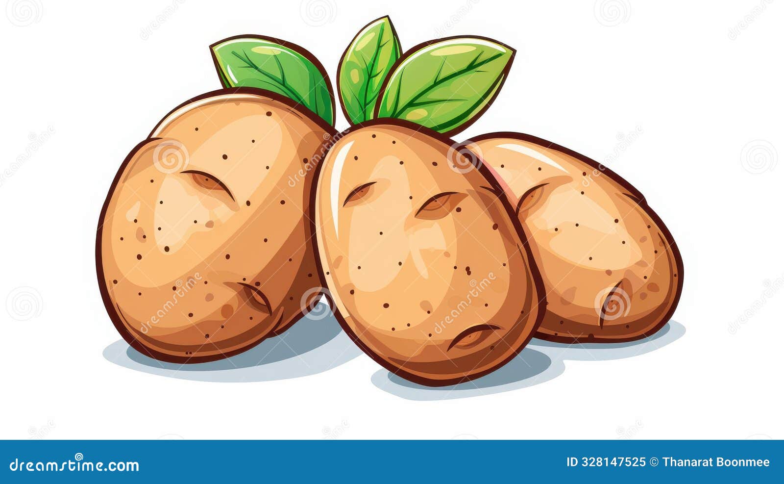 Simple Sketch Illustration of a Potato on a White Background ...