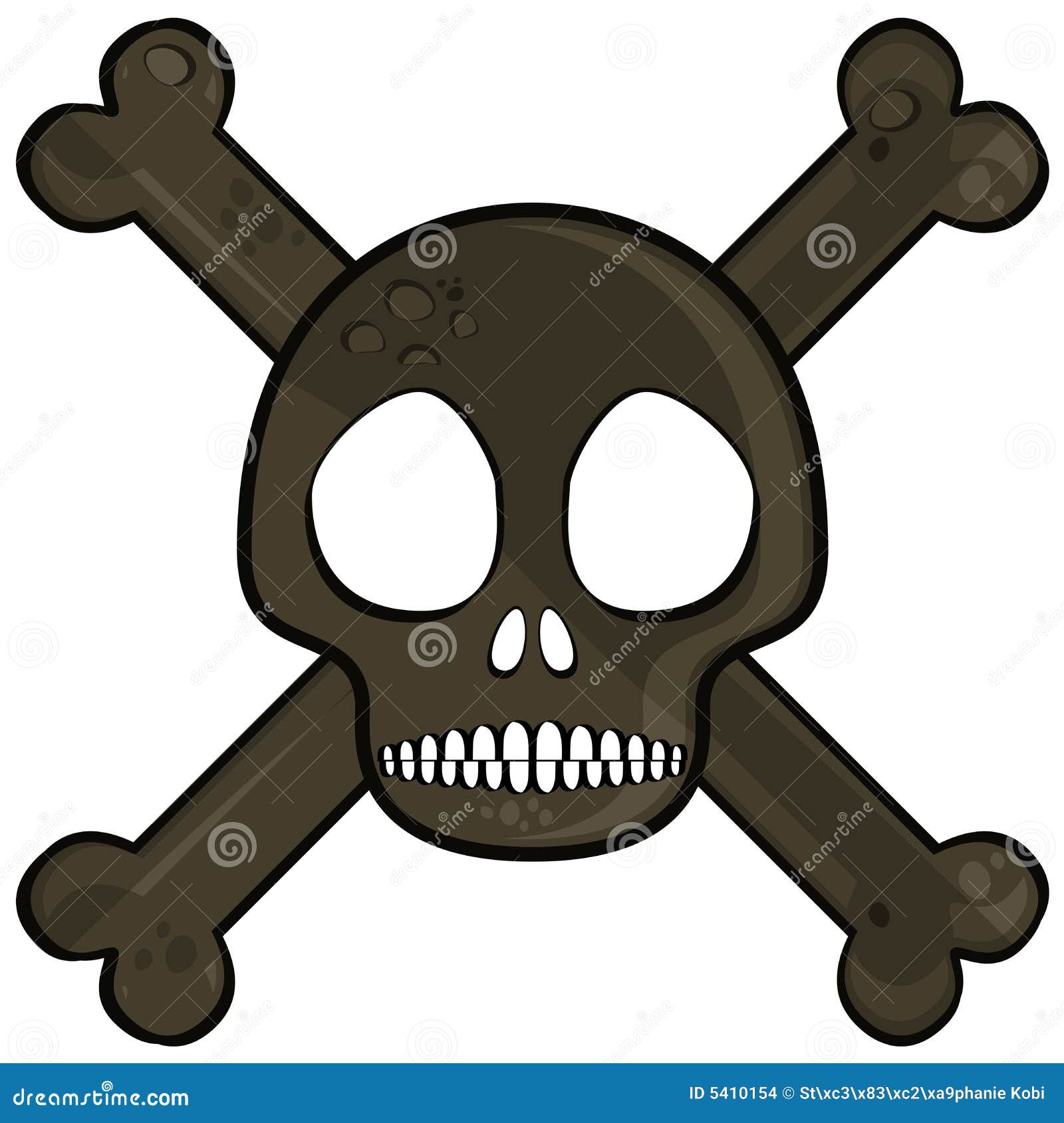 Simple Skull Cartoon With Gas Mask Vector Badge Round Logo Template ...