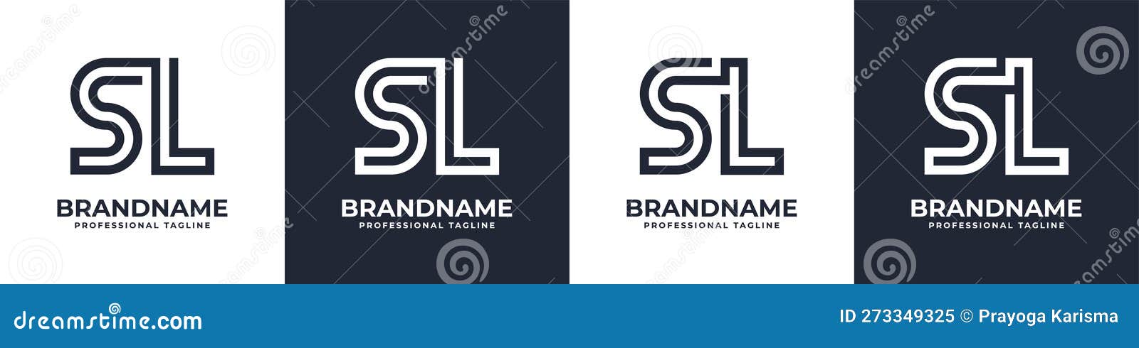Simple SL Monogram Logo, Suitable for Any Business with SL or LS ...