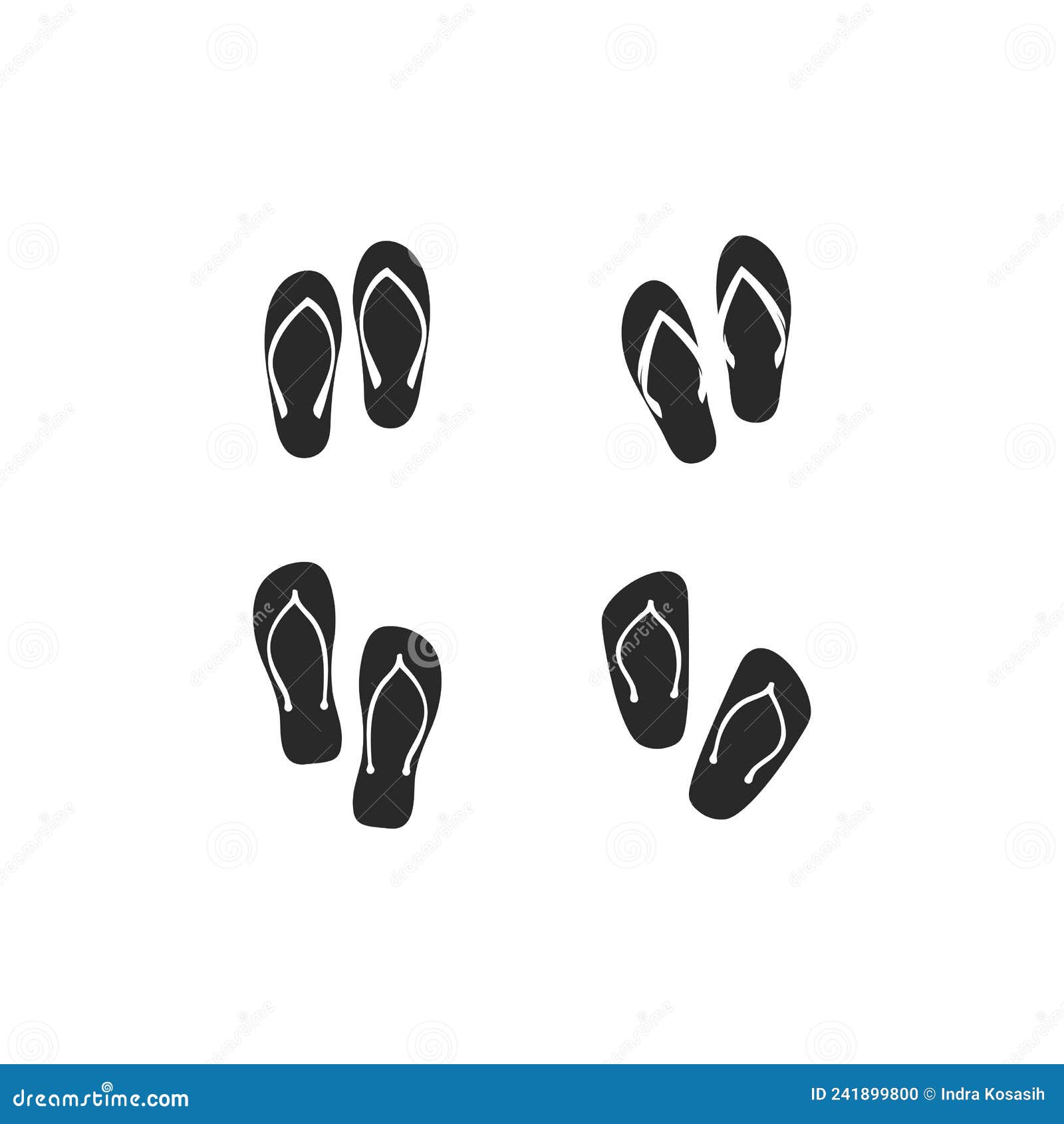 Simple Slipper Logo Vector Icon Illustration Stock Vector ...