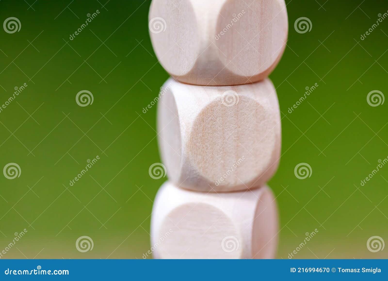Simple Small Blank Empty Plain Wooden Cubes Structure Part Up Close ...
