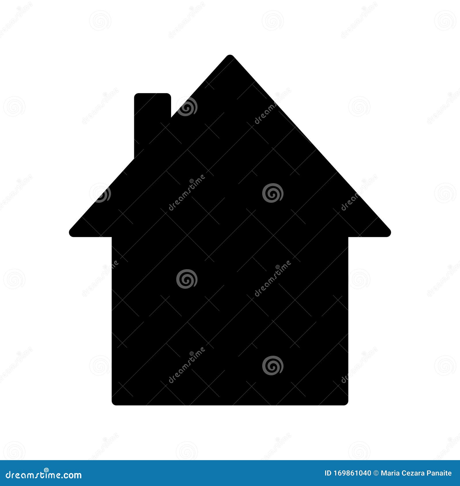 Simple small house vector stock vector. Illustration of symbol - 169861040