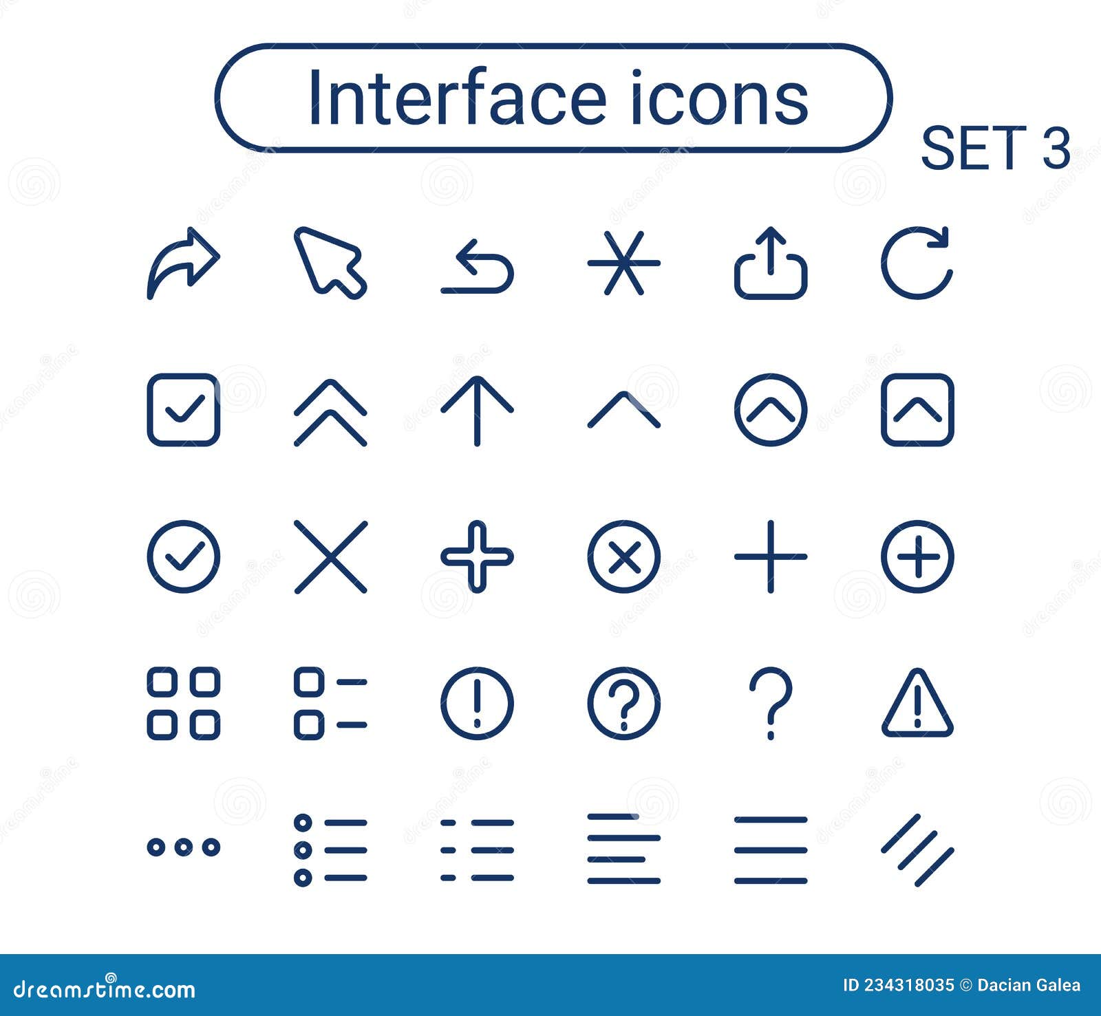 Simple Small Solid Icons Set. Rounded Mini Vector Icons. Pixel Perfect ...