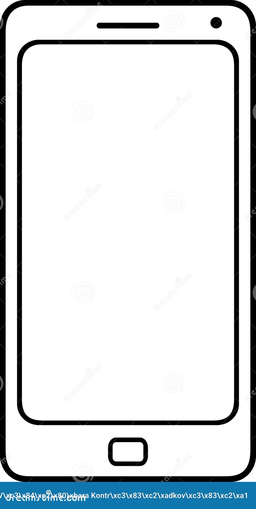 Simple Smartphone, Vector, for Infographic, Fully Scalable Stock Vector ...