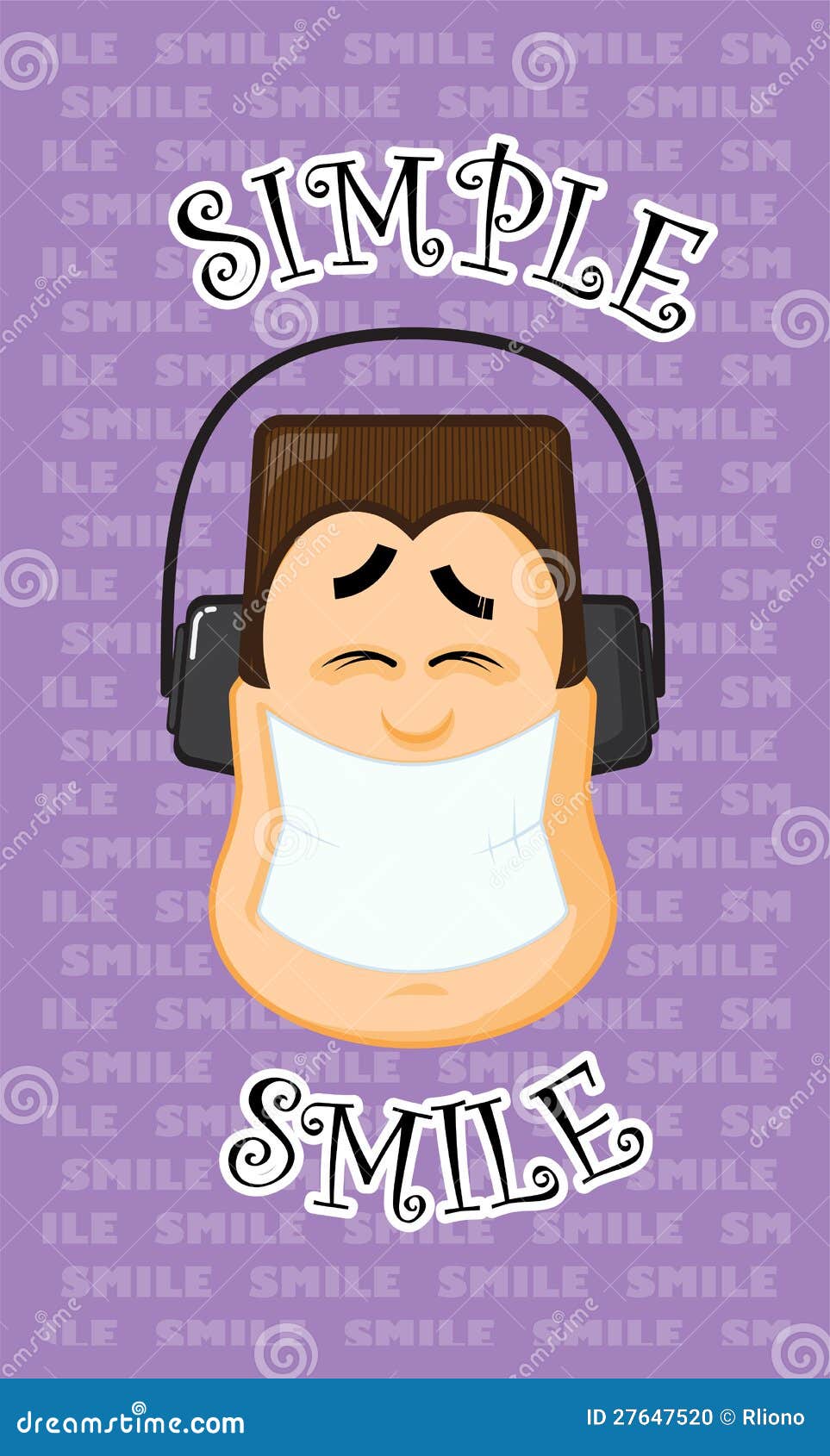 Simple smile stock vector. Illustration of banner, cute - 27647520