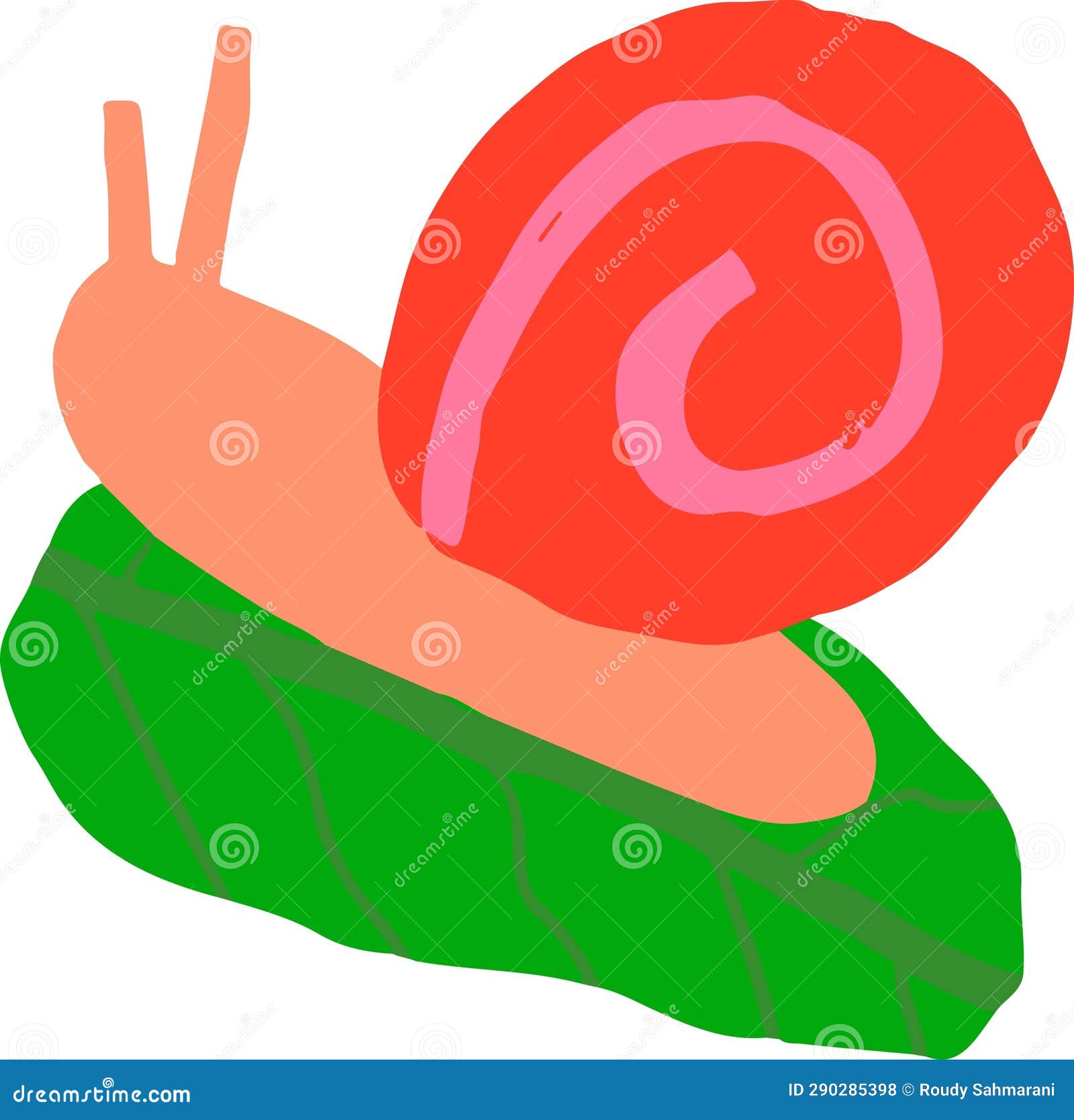 Simple Snail Illustration Vector File Stock Vector - Illustration of ...
