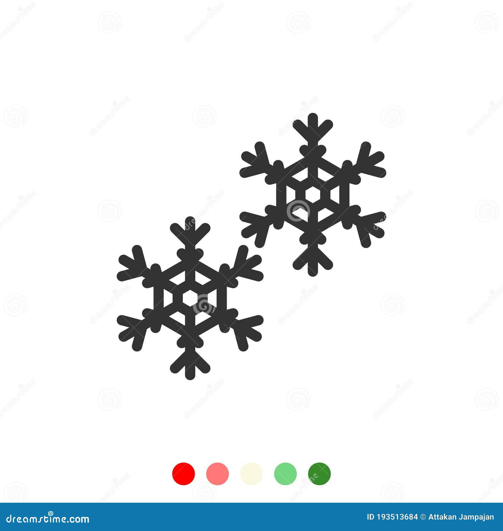 Simple Snowflake Icon,Vector and Illustration Stock Vector ...