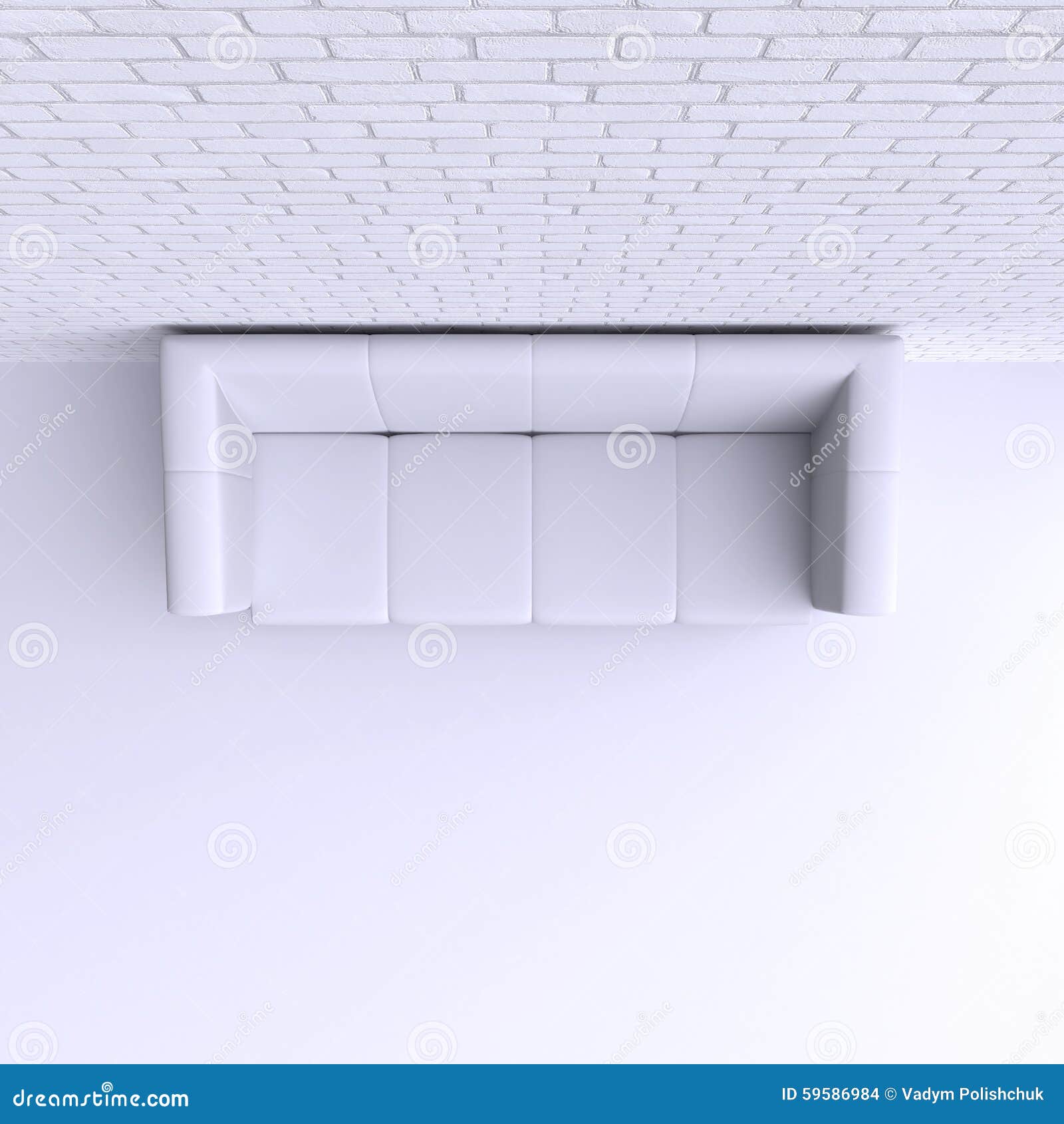 Simple Sofa in the Corner of the Room. Stock Illustration ...