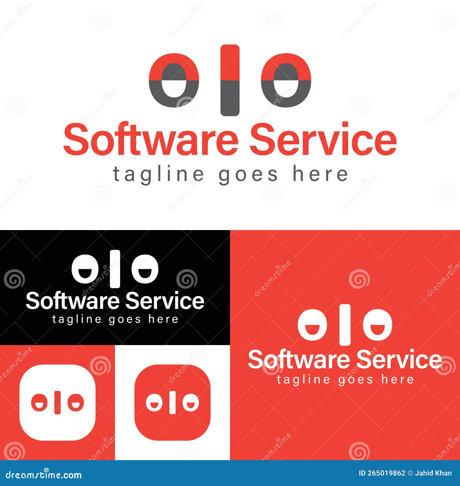 Simple Software Service Logo. Creative Concept, 010 that Represents ...