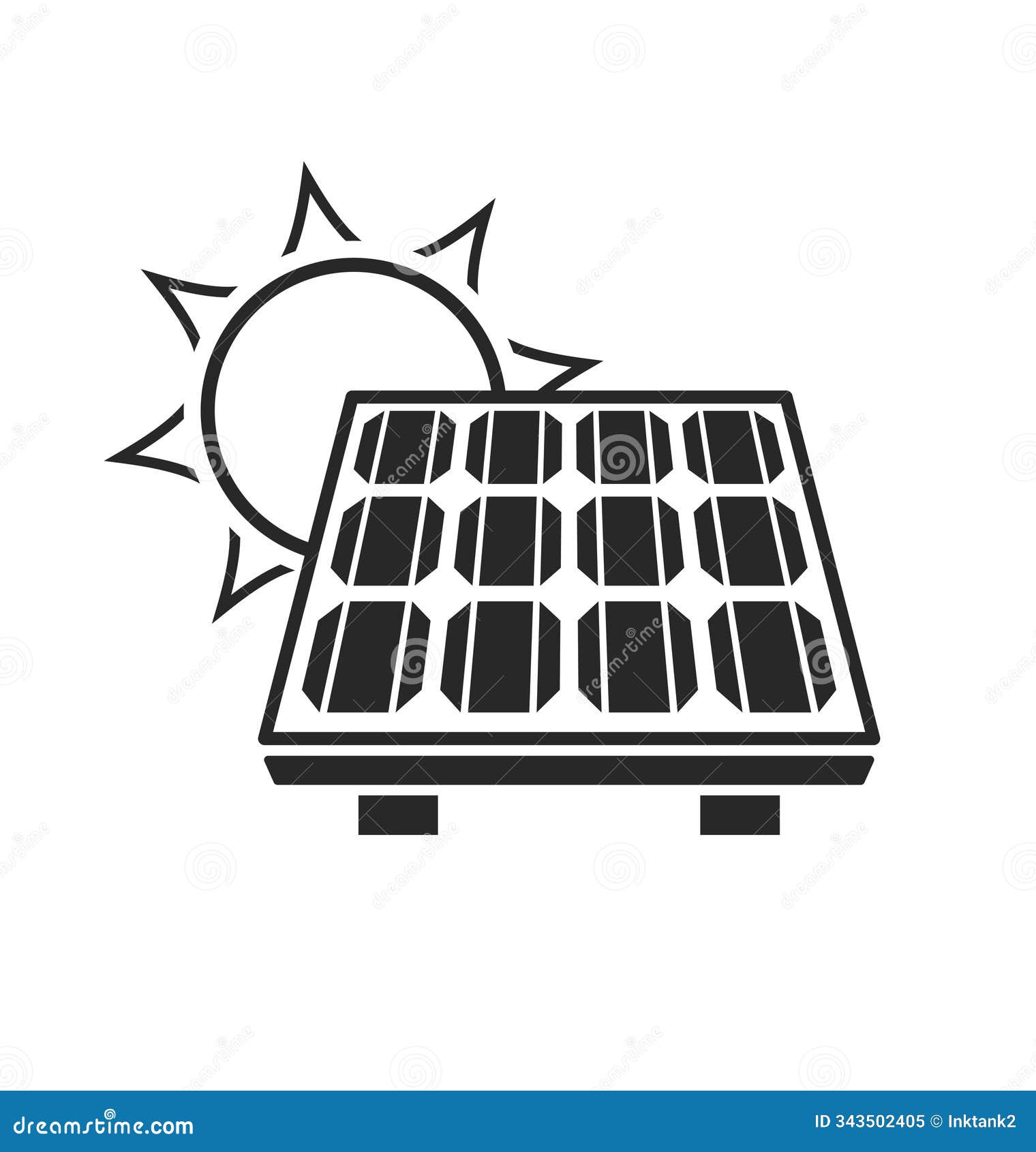 Simple Solar Logo Vector Illustration | CartoonDealer.com #184972536