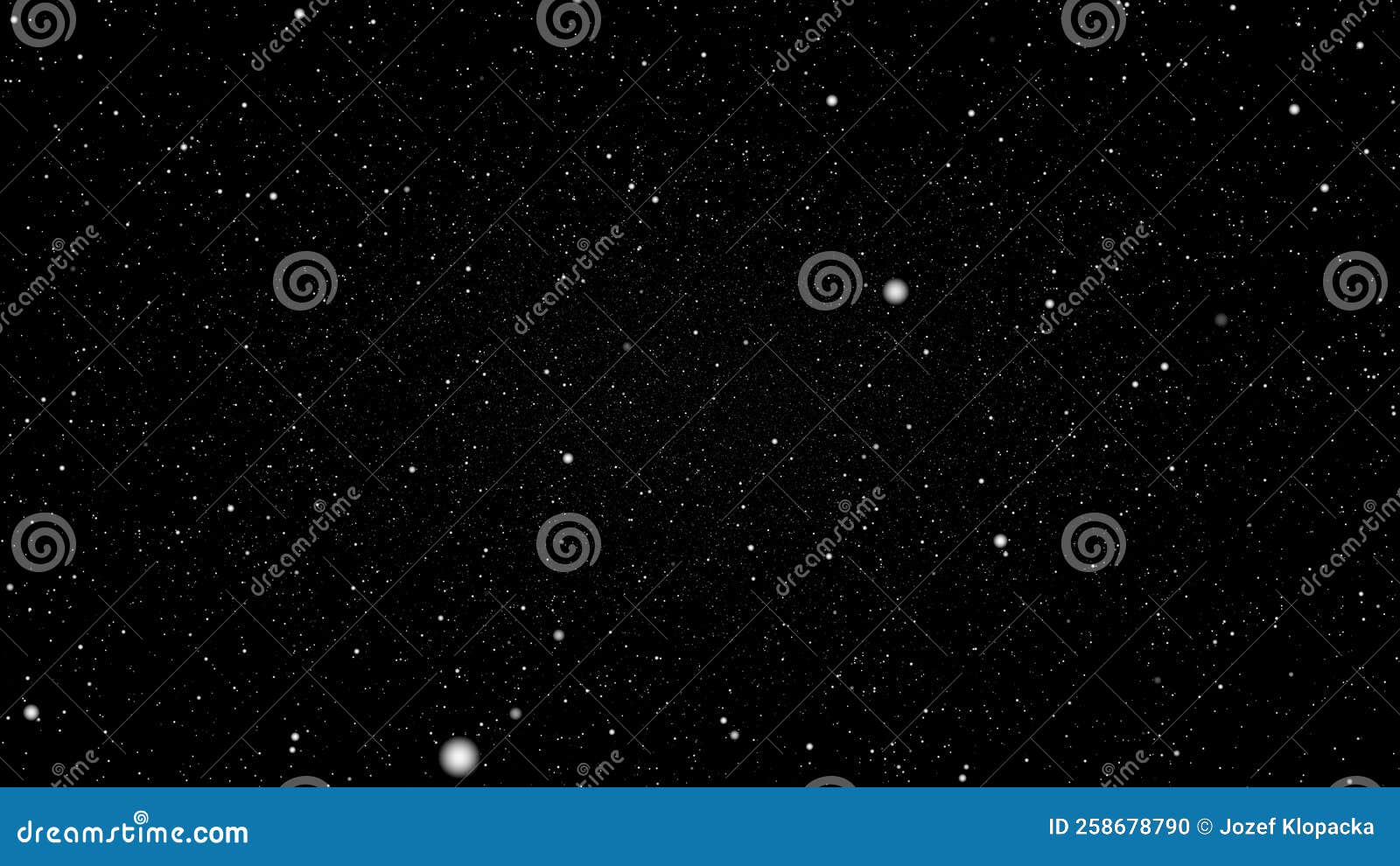 Simple Space Background, White Stars on a Black Background. Stock ...