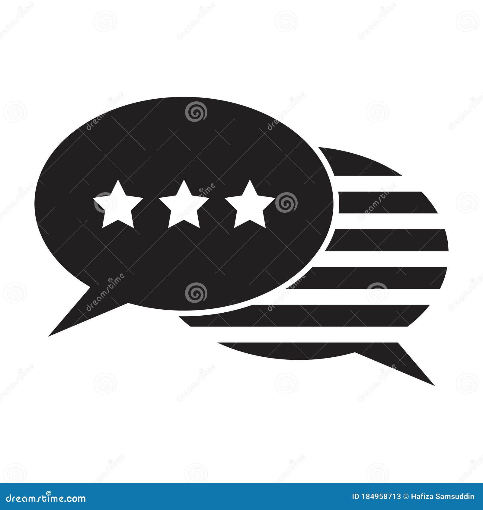 A Simple Speech Bubble Illustration. Stock Illustration - Illustration ...