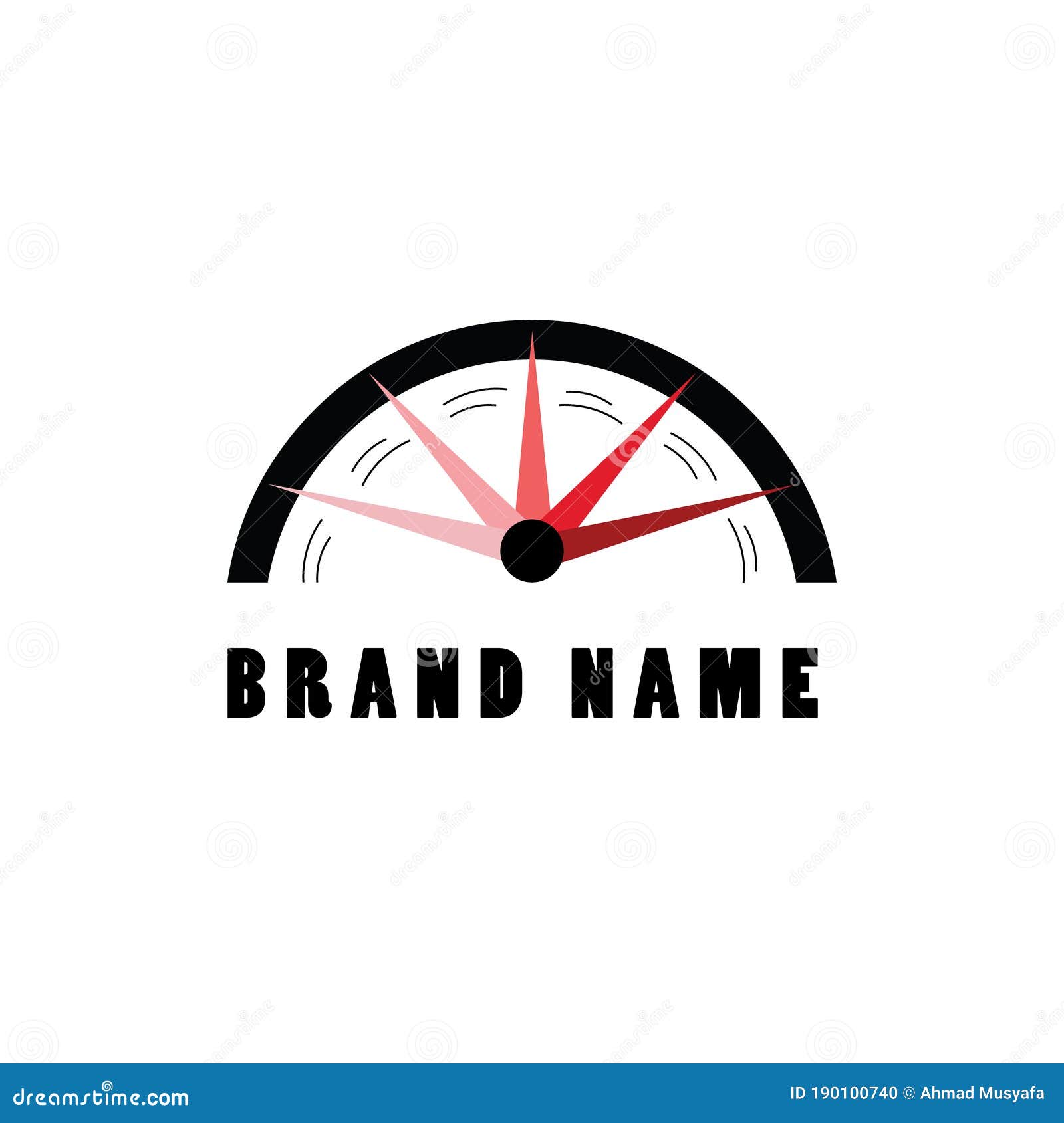 Simple Speed Meter Unique Logo Stock Vector - Illustration of corporate ...