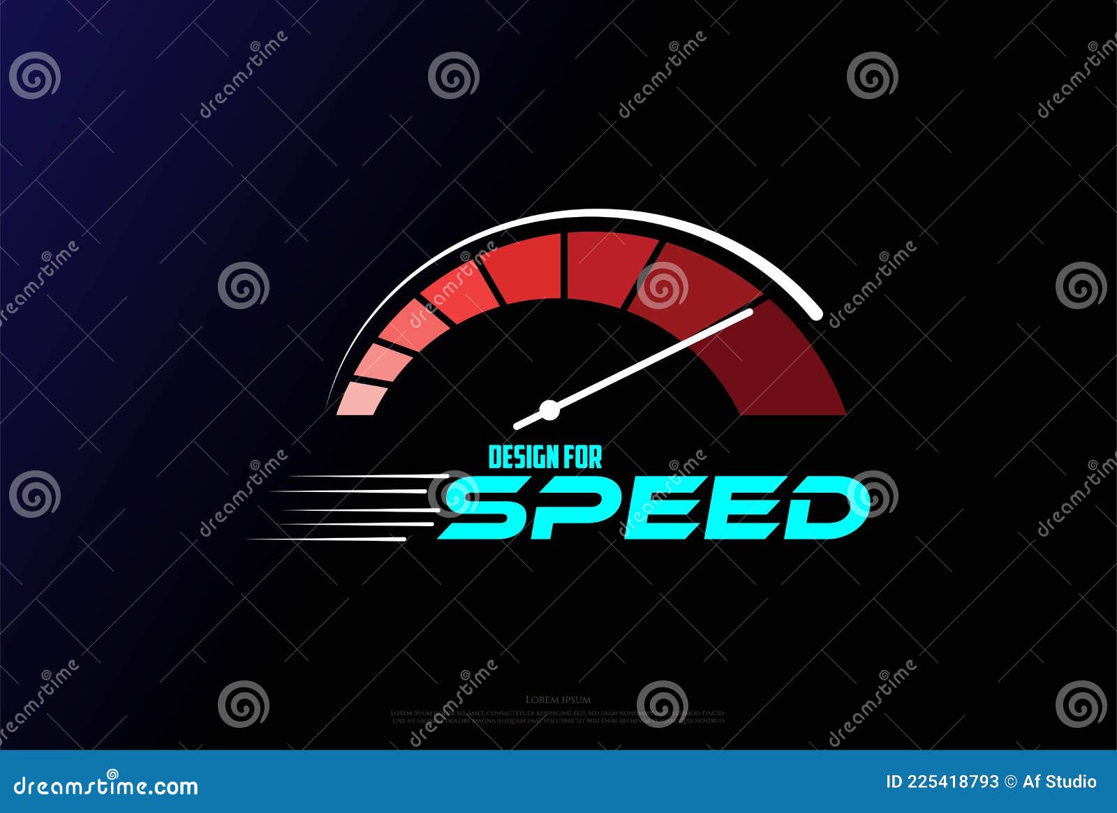 Simple Speed Speedometer for Racing Car Auto Sport Logo Design Vector ...