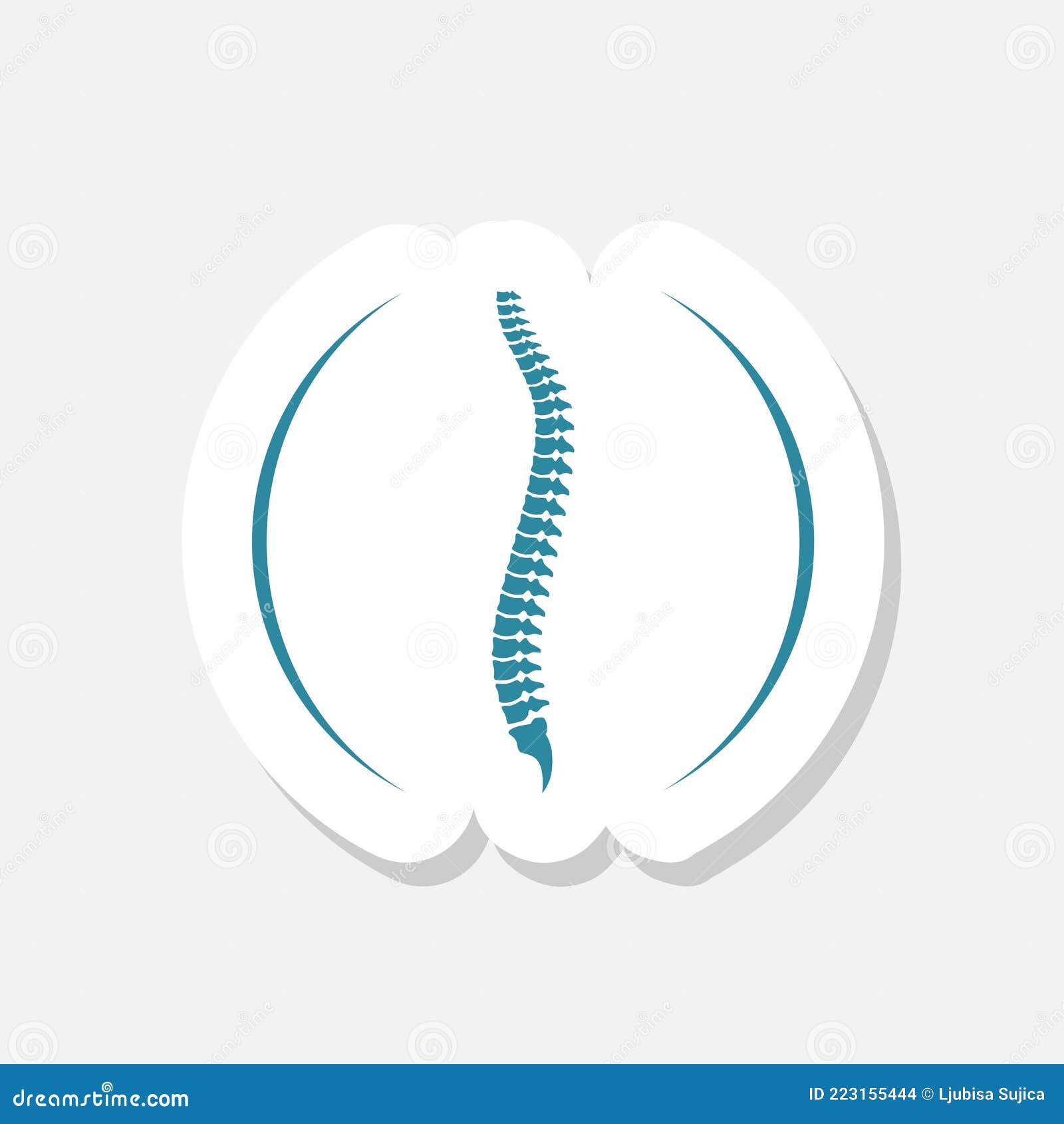 Simple Spine Human Graphic Icon Stock Vector - Illustration of healthy ...