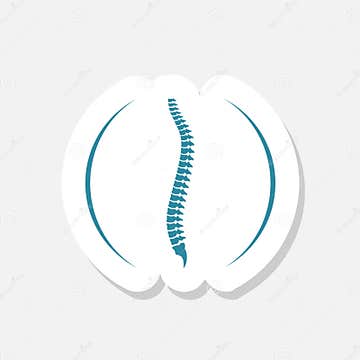Simple Spine Human Graphic Icon Stock Vector - Illustration of healthy ...