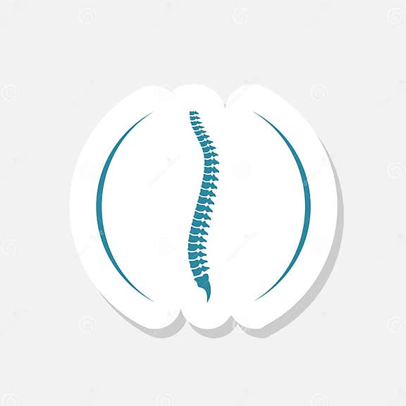 Simple Spine Human Graphic Icon Stock Vector - Illustration of healthy ...