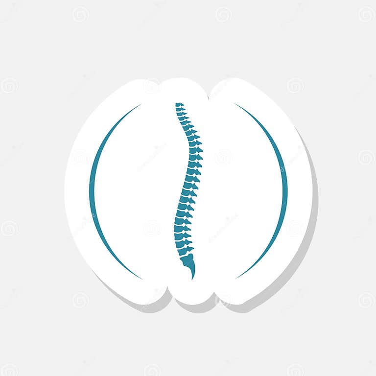 Simple Spine Human Graphic Icon Stock Vector - Illustration of healthy ...