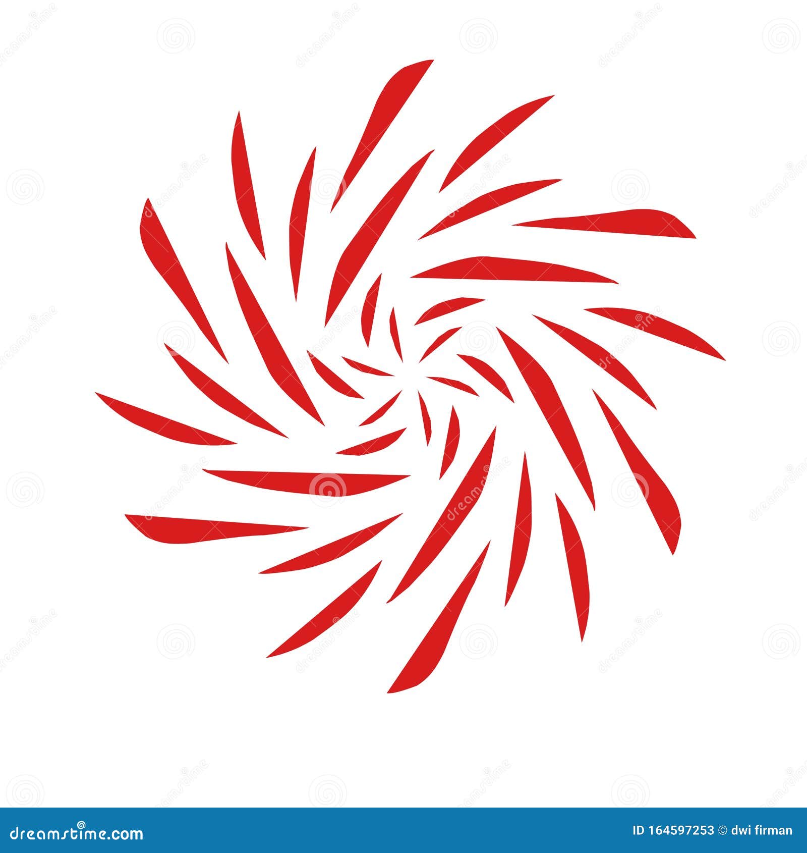 Simple Spinning Abstract on White Background Stock Illustration ...