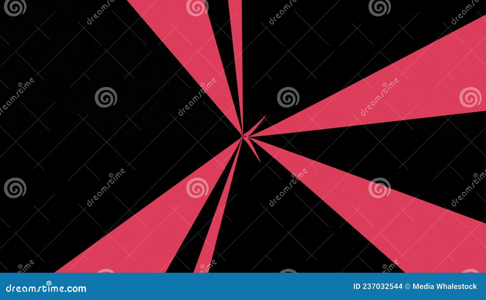 Simple Spiral Of Rotating Colored Lines On Black Background. Design ...