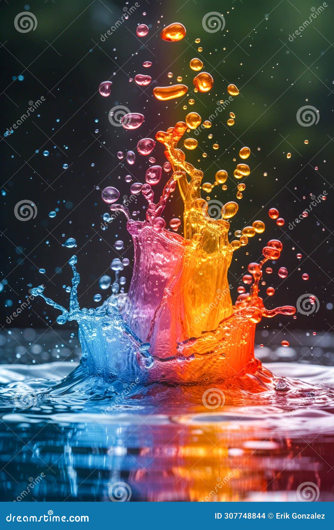 Simple Splash Design in Vivid Colors Stock Illustration - Illustration ...