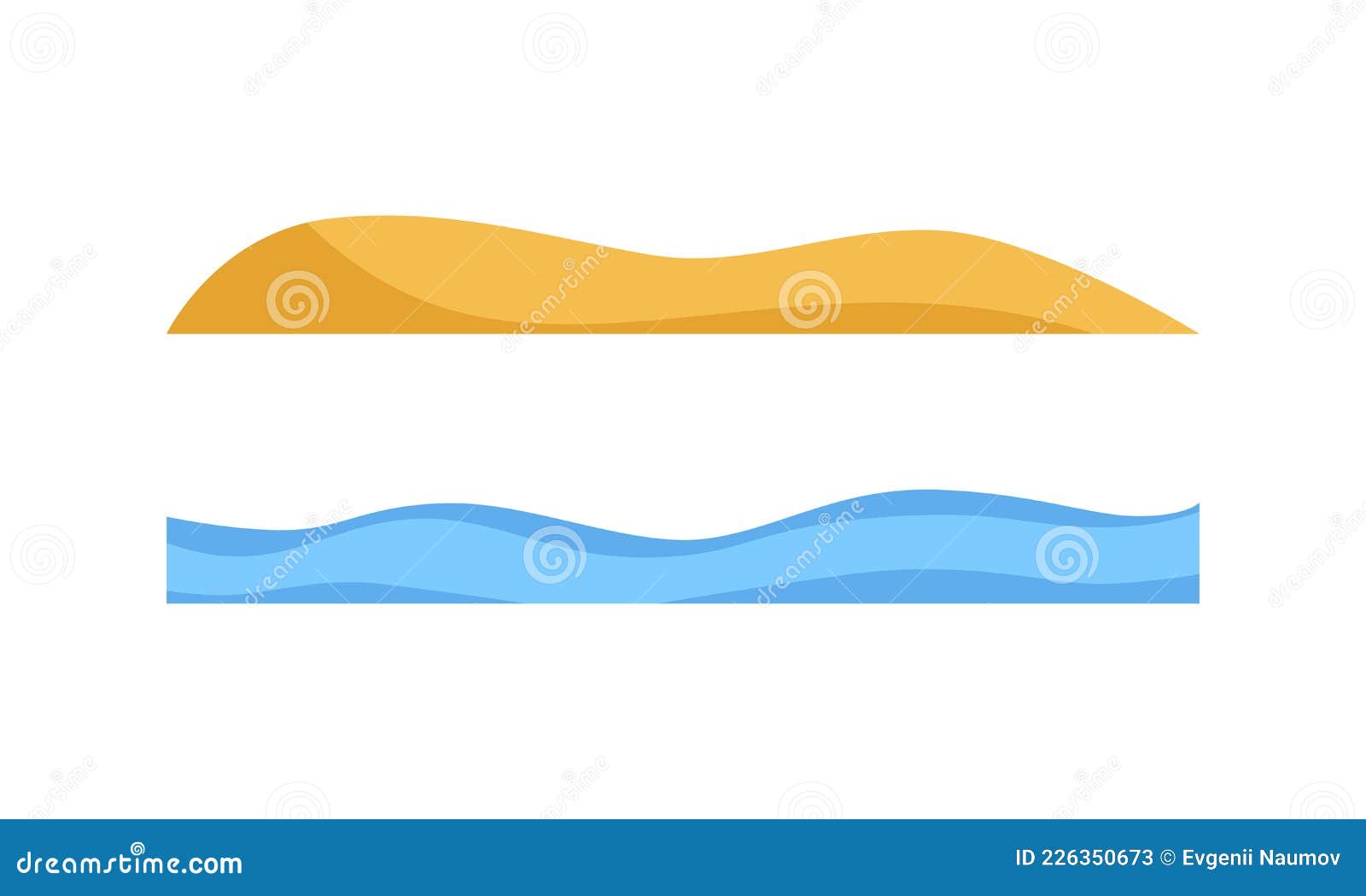 Simple Splashing Wave and Beach Sand As Landscape and Environment ...