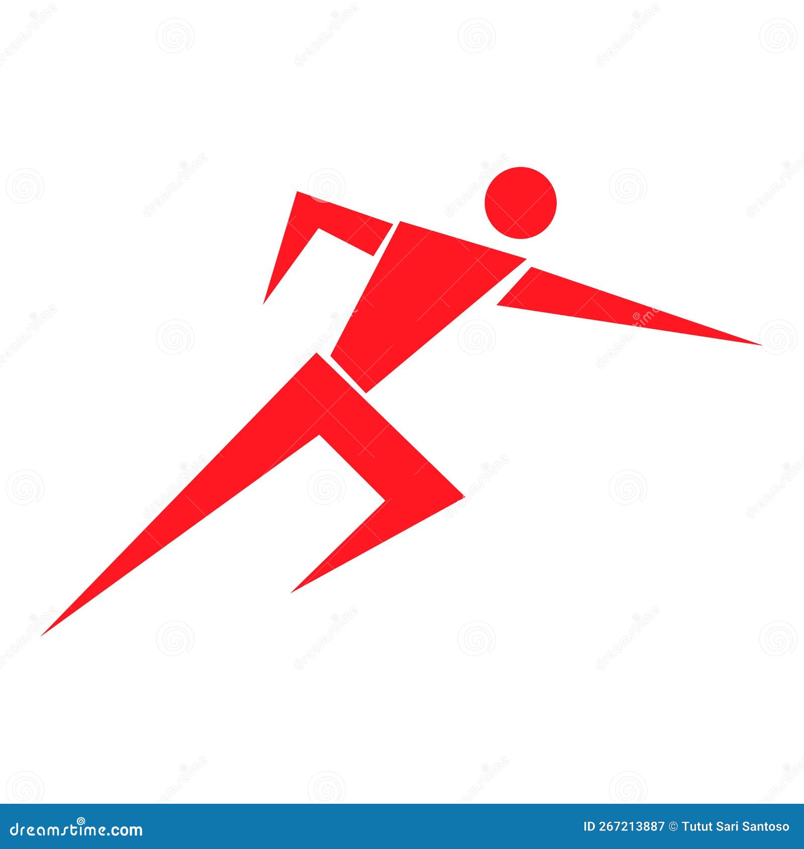 Run logo stock vector. Illustration of sport, simple - 267213887