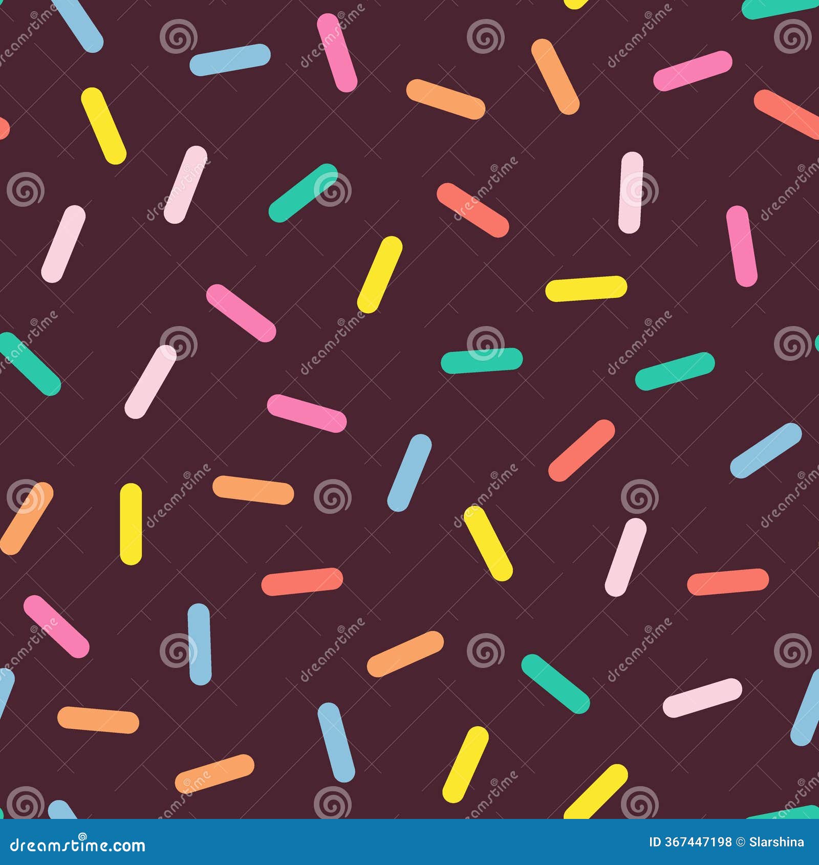 Simple Sprinkle Seamless Pattern. Colorful Donut Or Cake Glaze With ...