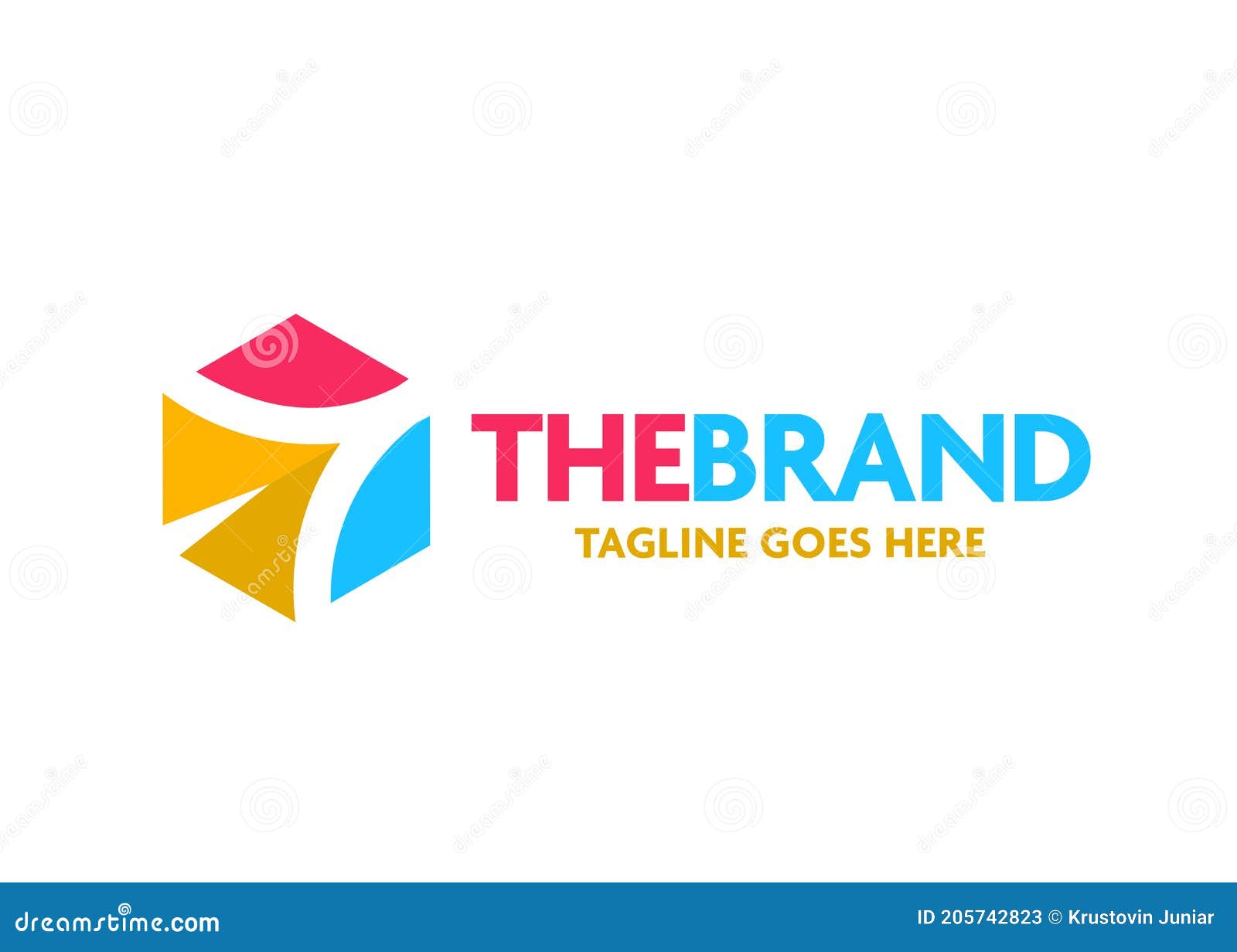 Simple Square Box Color Logo Stock Vector - Illustration of estate ...