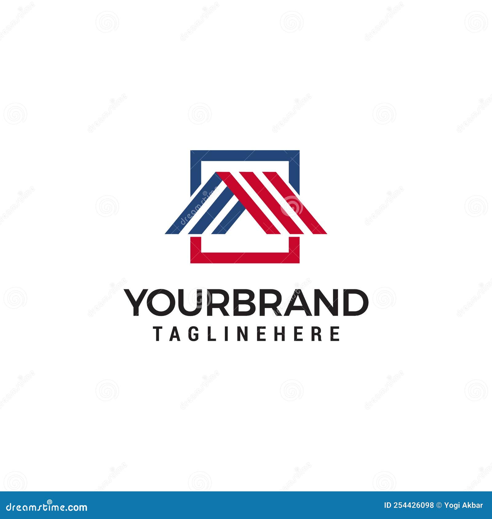 Simple Square Homes Logo Design Template Vector Stock Vector ...