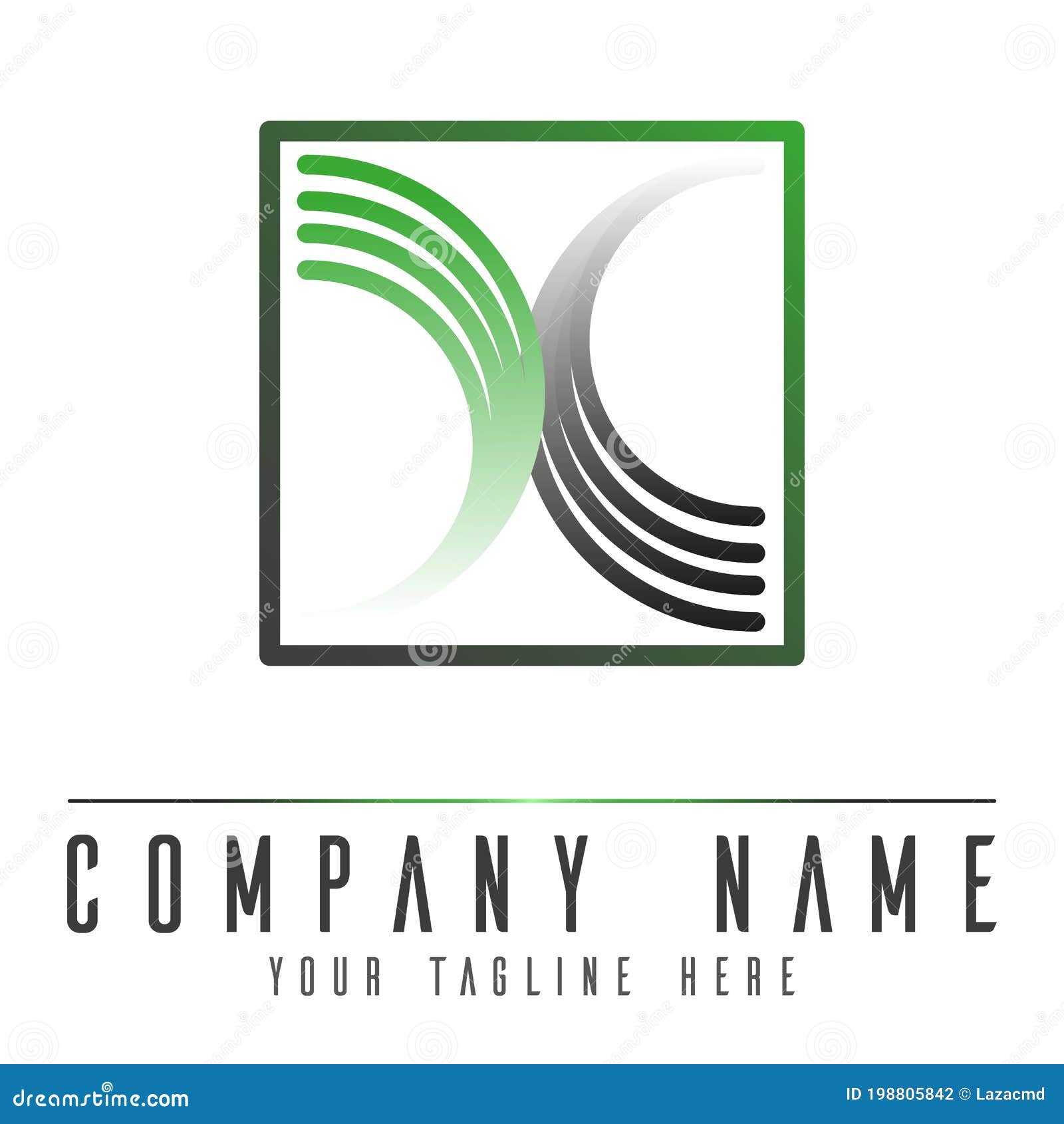 Simple square logo stock vector. Illustration of angular - 198805842