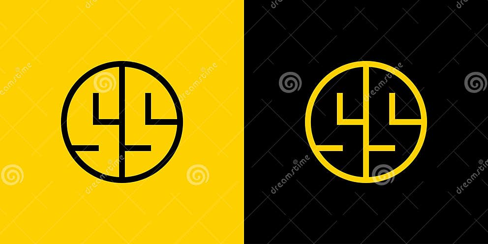 Simple SS Letters Circle Logo Set, Suitable for Business with SS ...