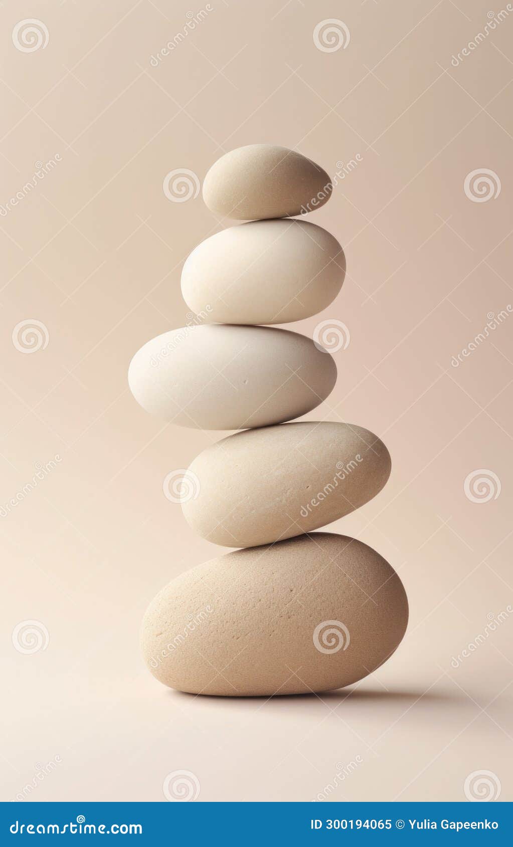 A Simple Stack of Rocks Positioned in Circles Stock Image - Image of ...
