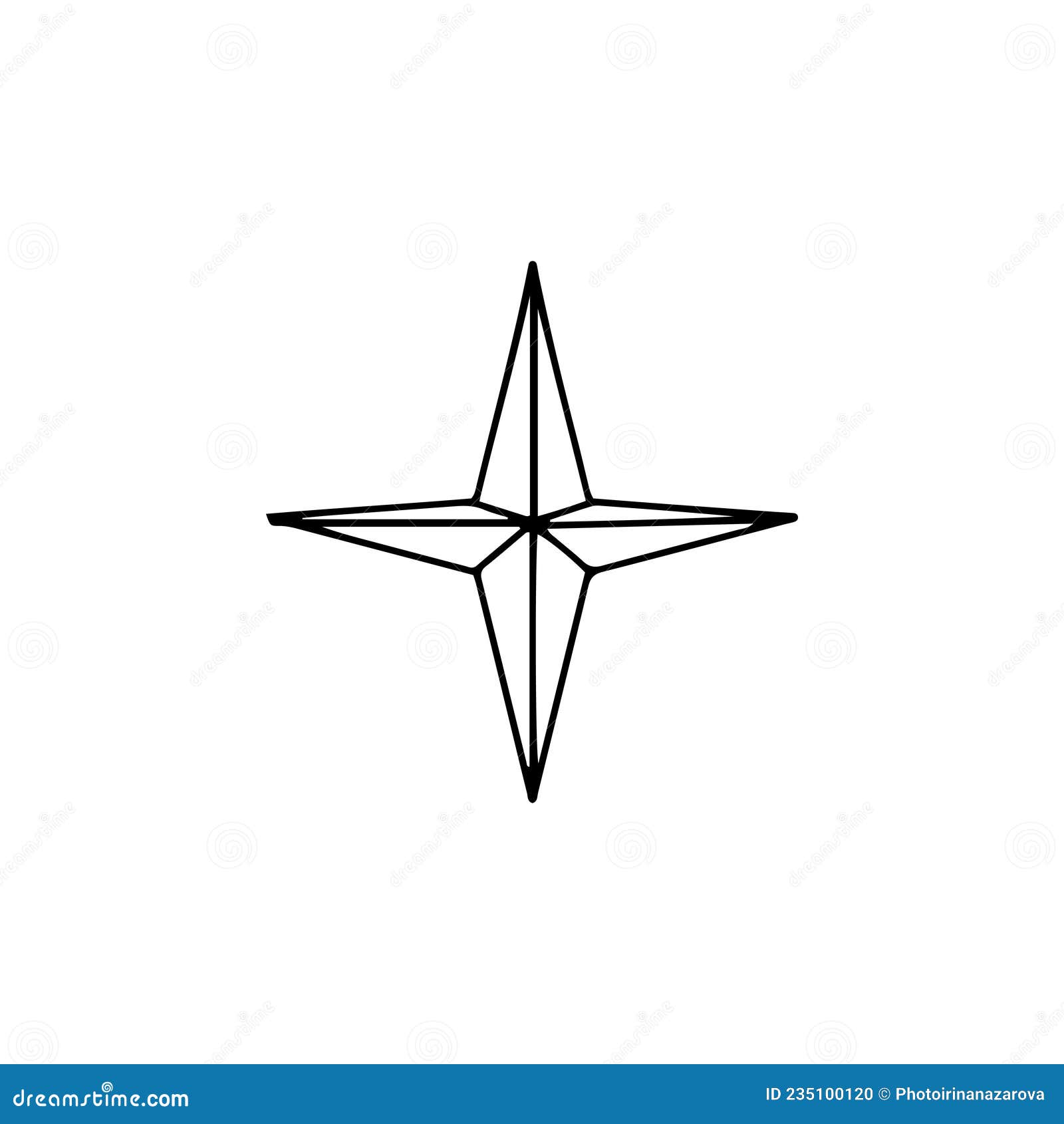 Simple Star Element for Decorative Design. Stock Vector - Illustration ...