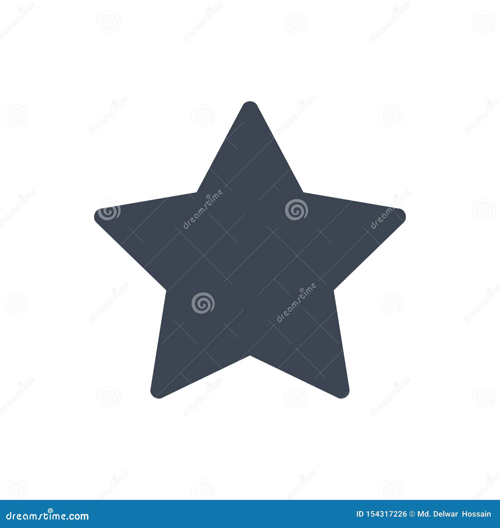 Simple star icon stock vector. Illustration of symbol - 154317226