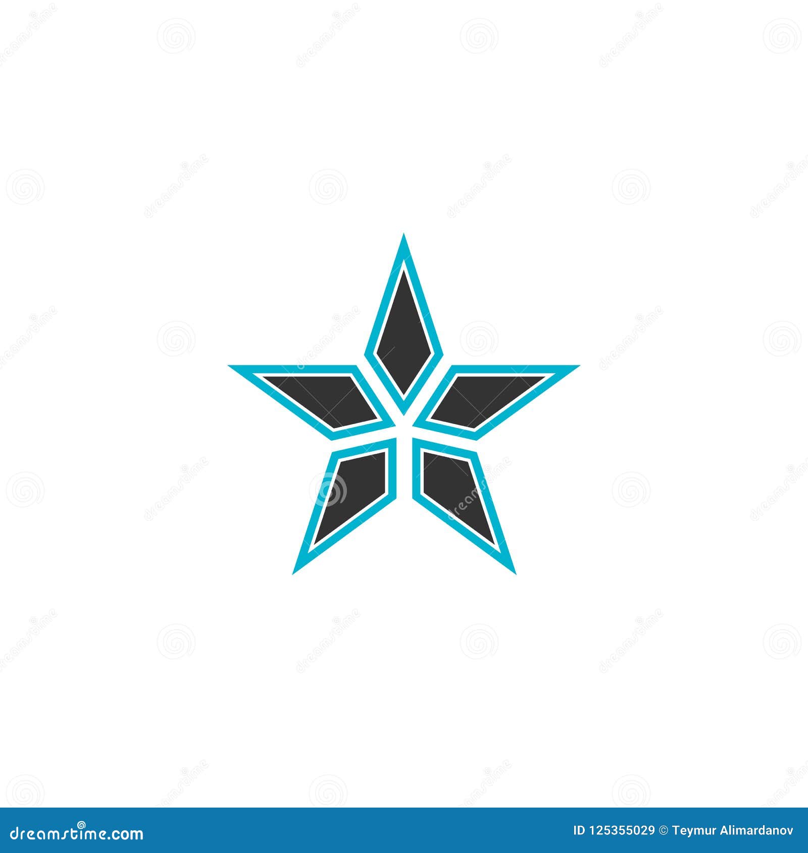Simple Star Logo, Icon, Vector Design Element Stock Illustration ...