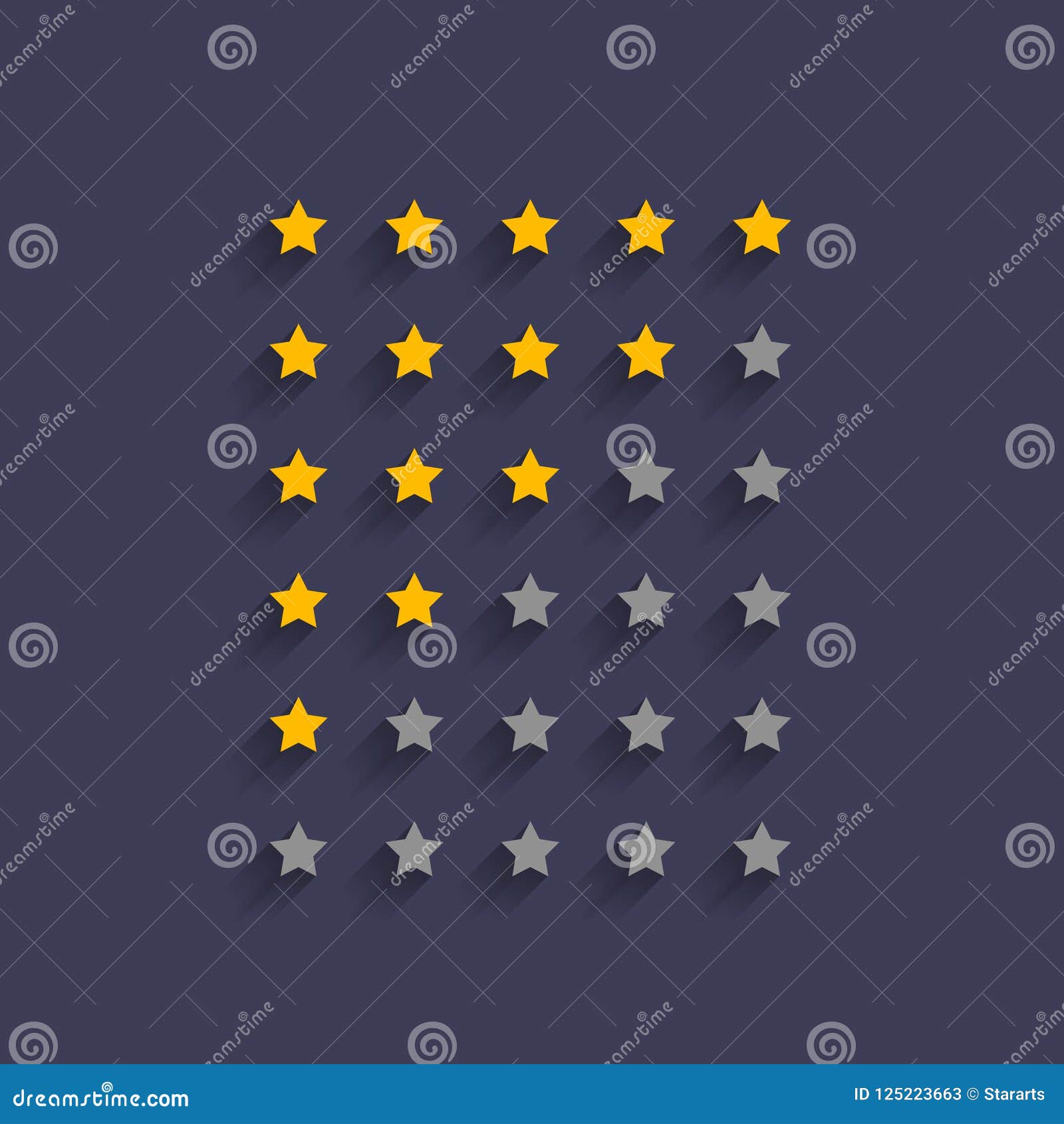 Simple Star Rating Symbol Design Stock Vector - Illustration of ...