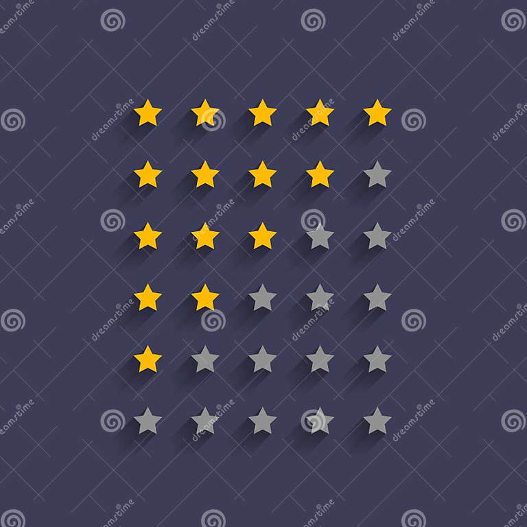 Simple Star Rating Symbol Design Stock Vector - Illustration of ...