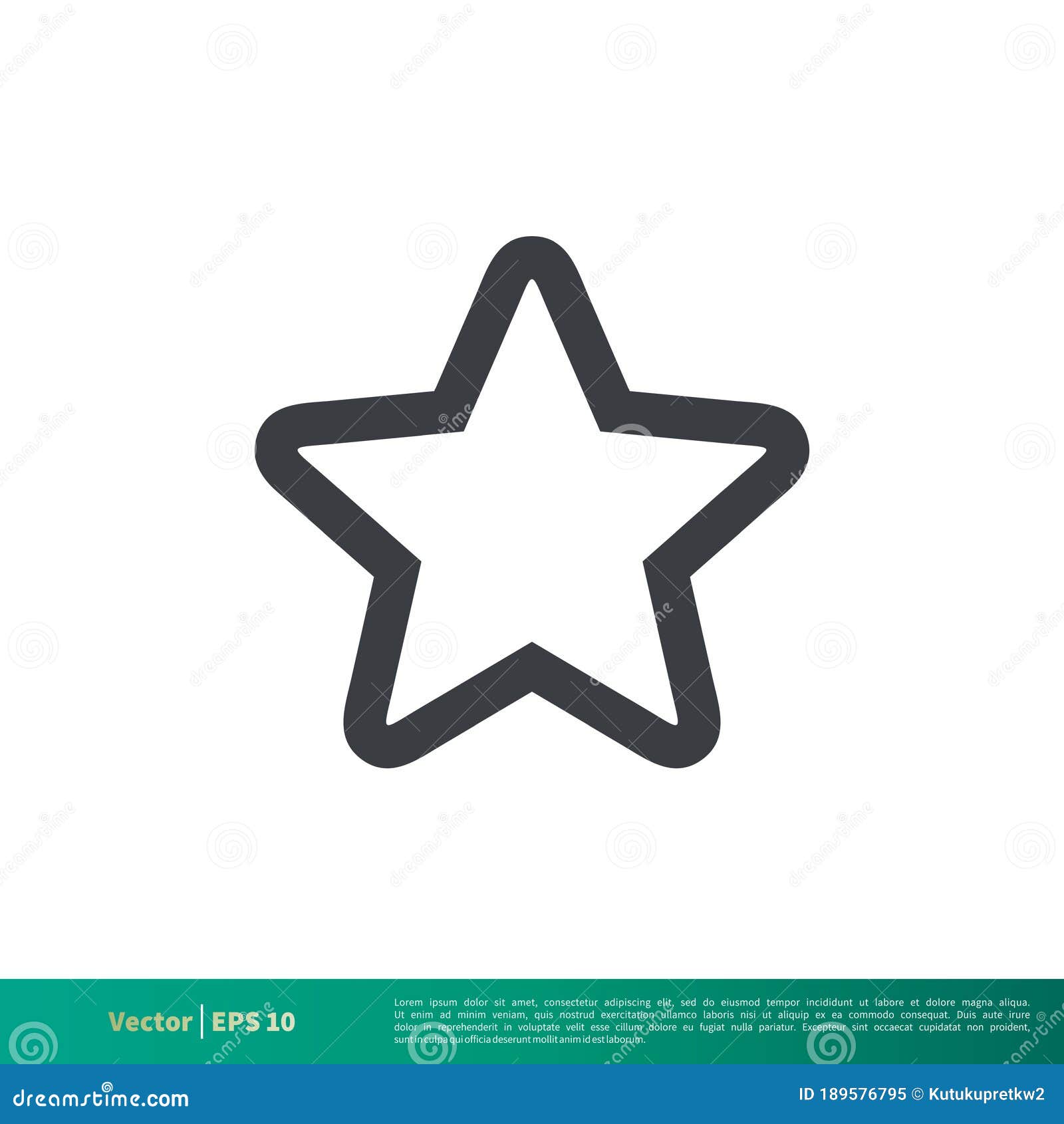 Simple Star Shape Icon Vector Logo Template Illustration Design. Vector ...