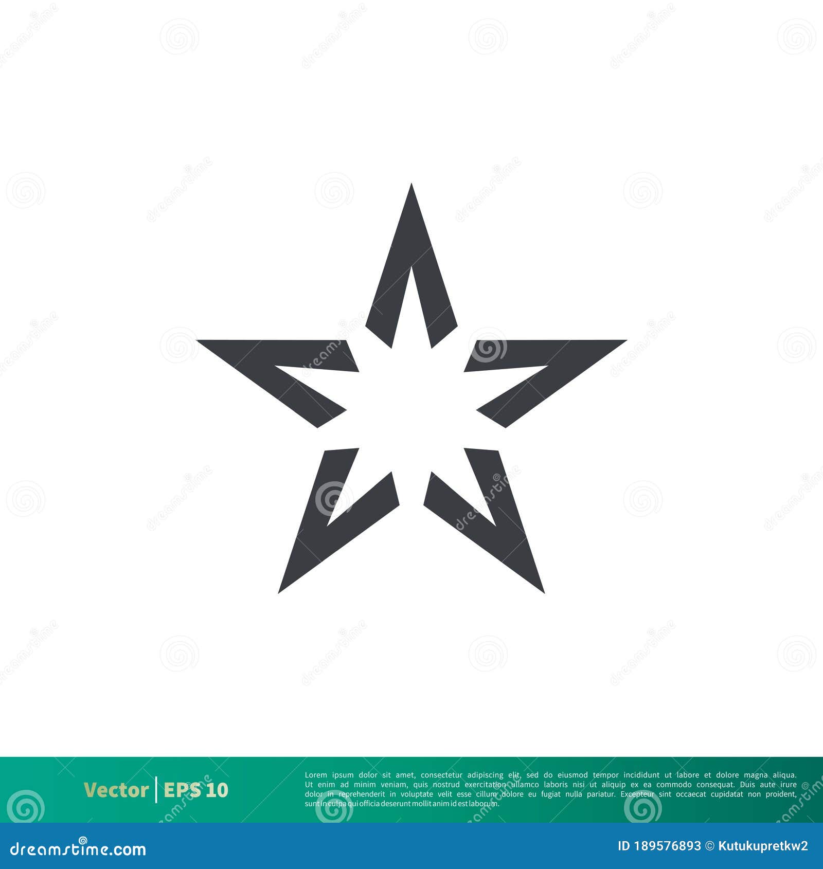Simple Star Shape Icon Vector Logo Template Illustration Design. Vector ...
