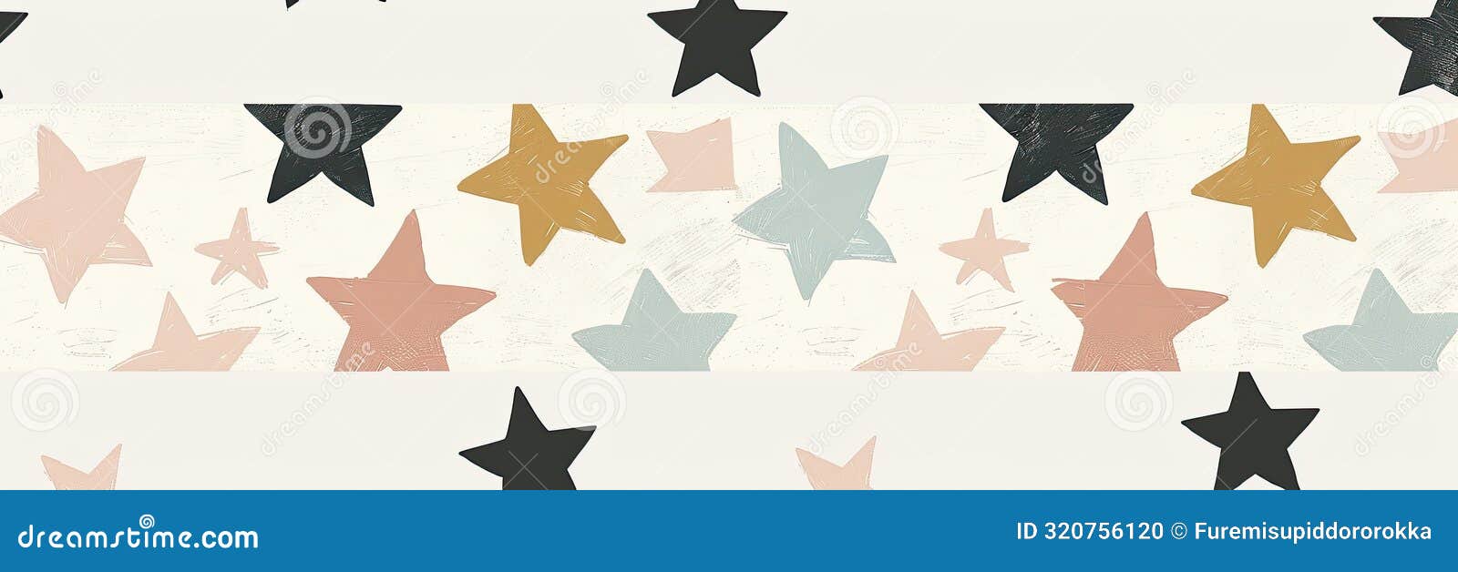 Simple Star Shapes in Muted Tones, Arranged in a Subtle and Minimalist ...