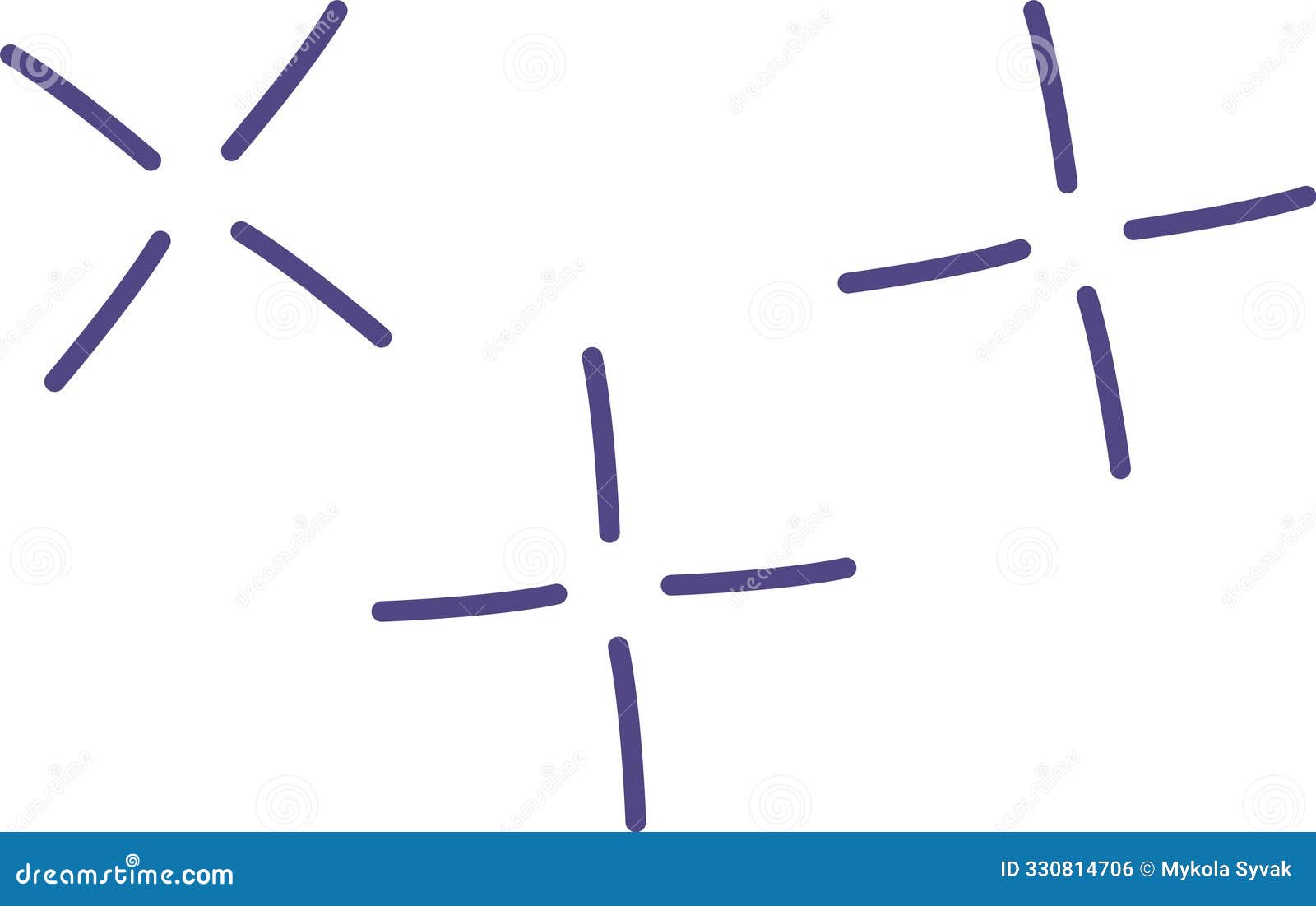 Simple Stars Doodle stock illustration. Illustration of graphic - 330814706