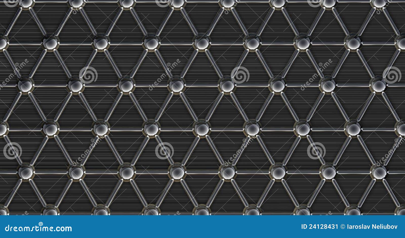 Simple Steel Molecular Structure Stock Illustration - Illustration of ...