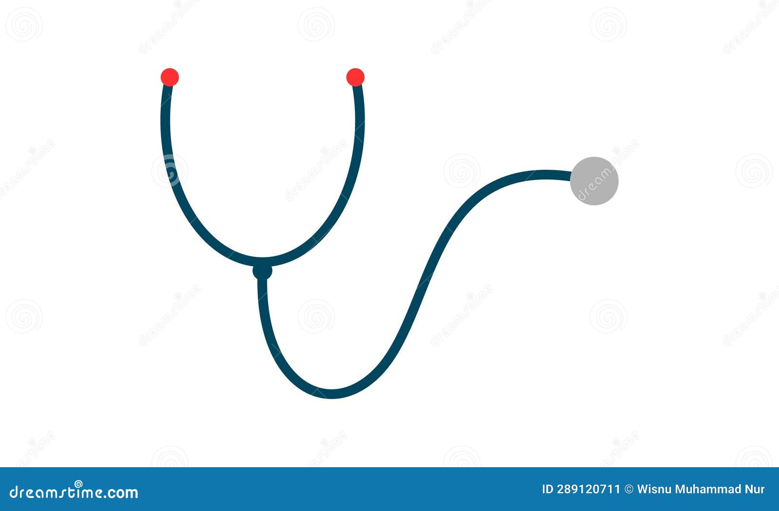 Simple Stethoscope Illustration Design Vector Stock Vector ...